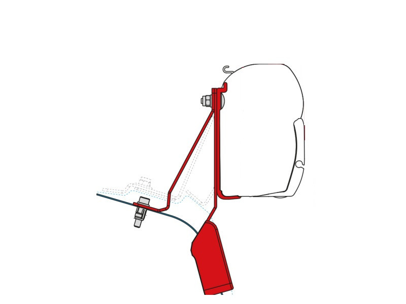 FIAMMA F45 Ford Custom Nugget adapter with pop-up roof - SEARCH BY CAR ...