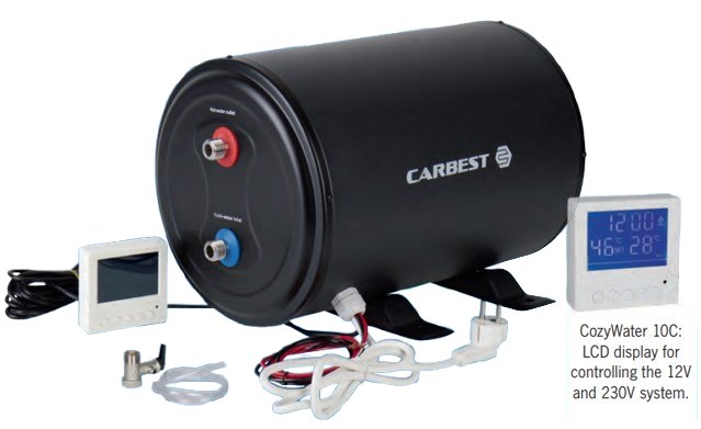 Boiler CozyWater 10C (Combi) CARBEST 12V/230V - Andorra Campers