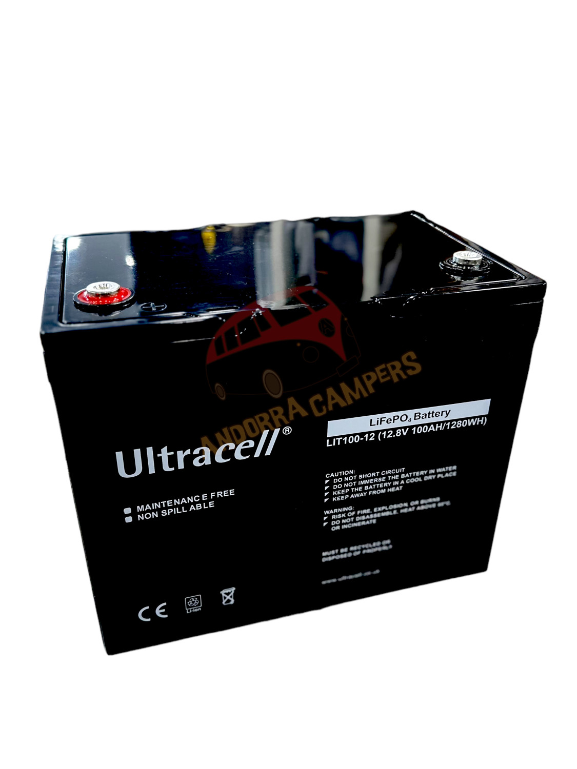 Lithium Battery 100Ah ULTRACELL LIFEPO4 12V - Andorra Campers Online Shop