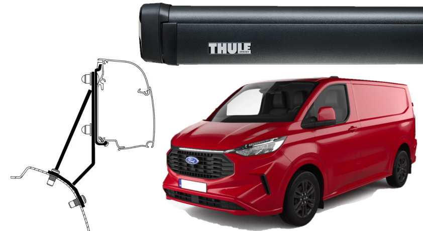 Store THULE 4200 noir Ford Transit / Tourneo Custom V710 2024 L1H1 ...