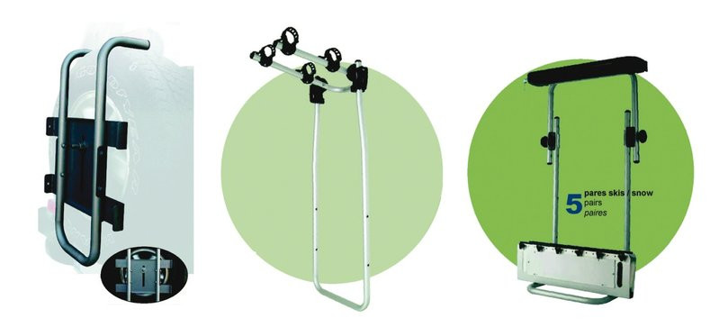 TEIDE ski/bike rack base for 4x4 wheel - Andorra Campers Online Shop