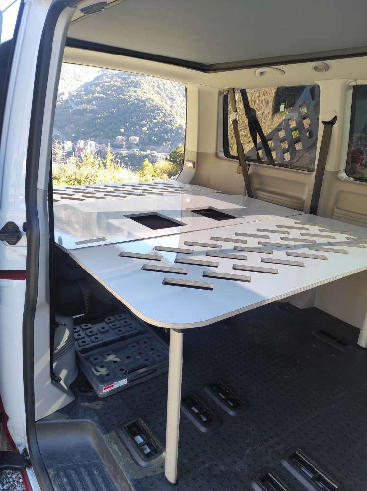 Mueble cama GUAIRA-PROJECT para VW T5/T6/T6.1 Transporter - Caravelle (Sin colchón) - Andorra ...